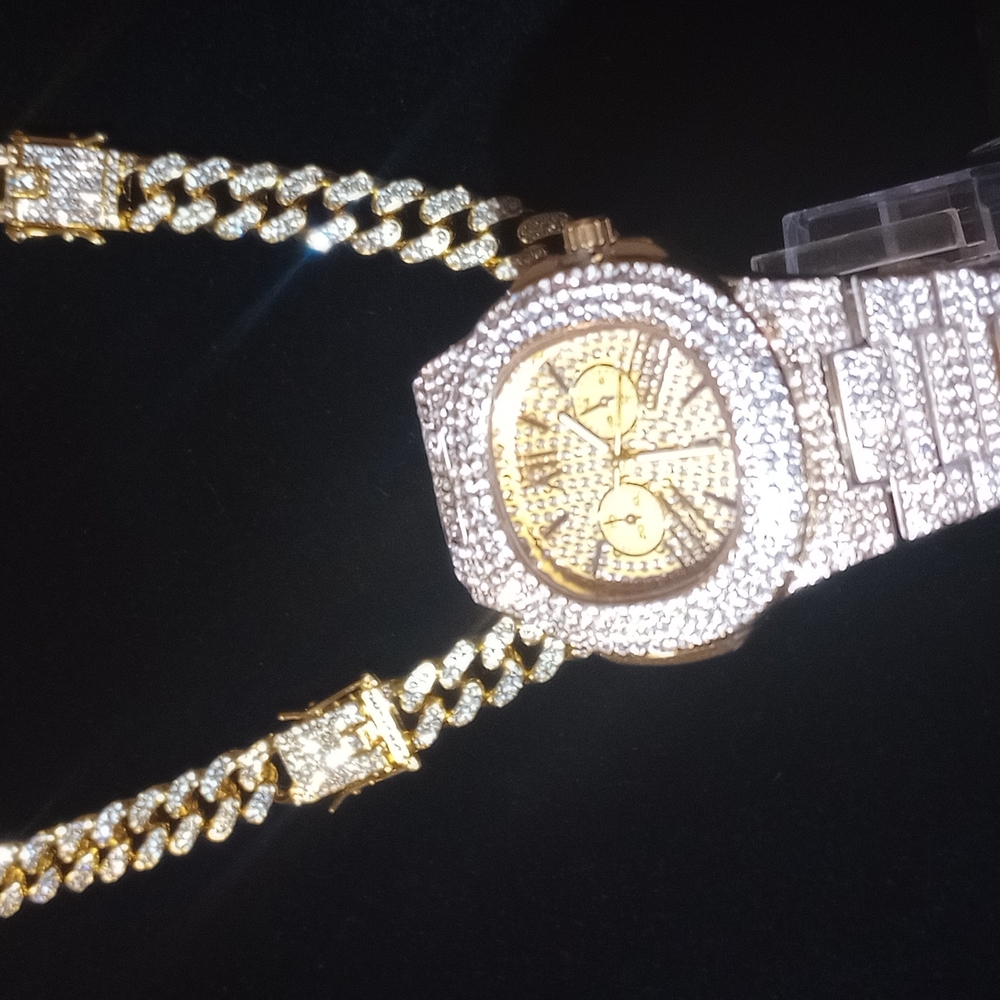 26" & Thick Heavy Watch Gold Or White Gold Water Resi… - Gem